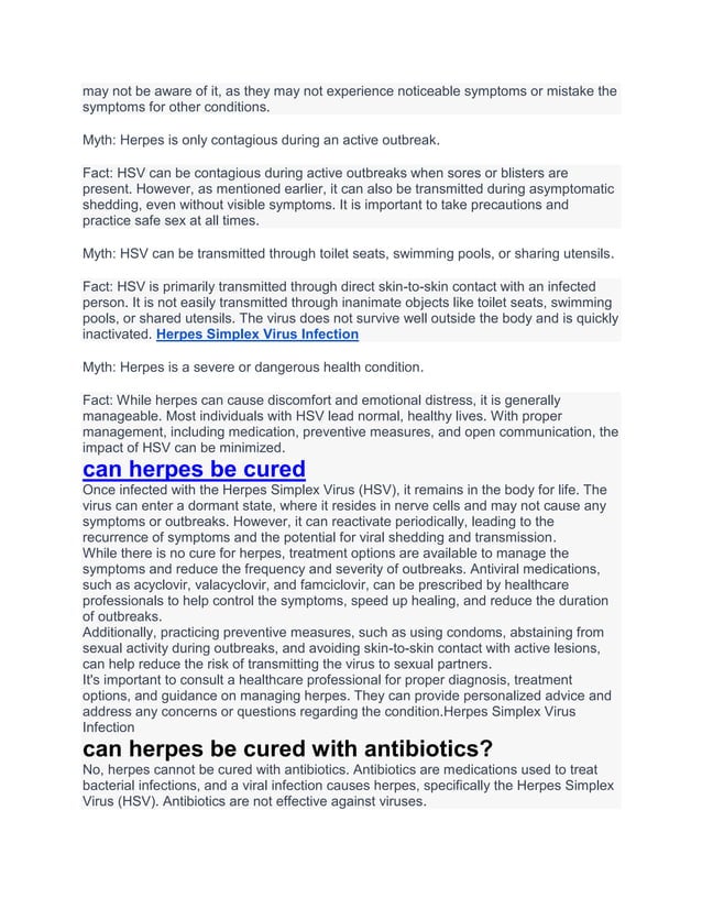 Herpes Simplex Virus Infection | PDF