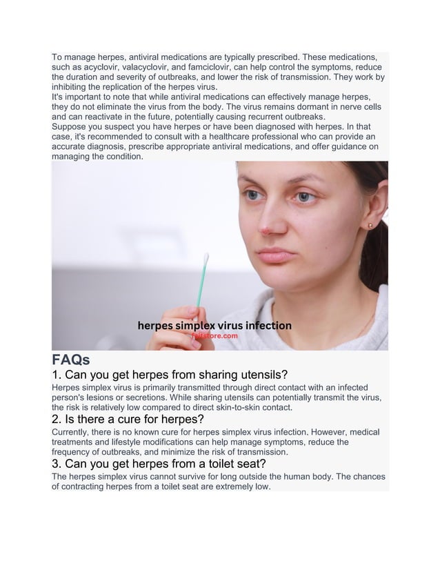 Herpes Simplex Virus Infection | PDF