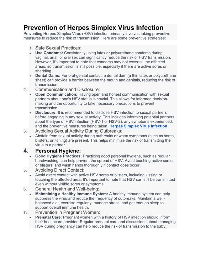 Herpes Simplex Virus Infection | PDF