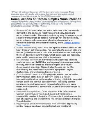 Herpes Simplex Virus Infection | PDF