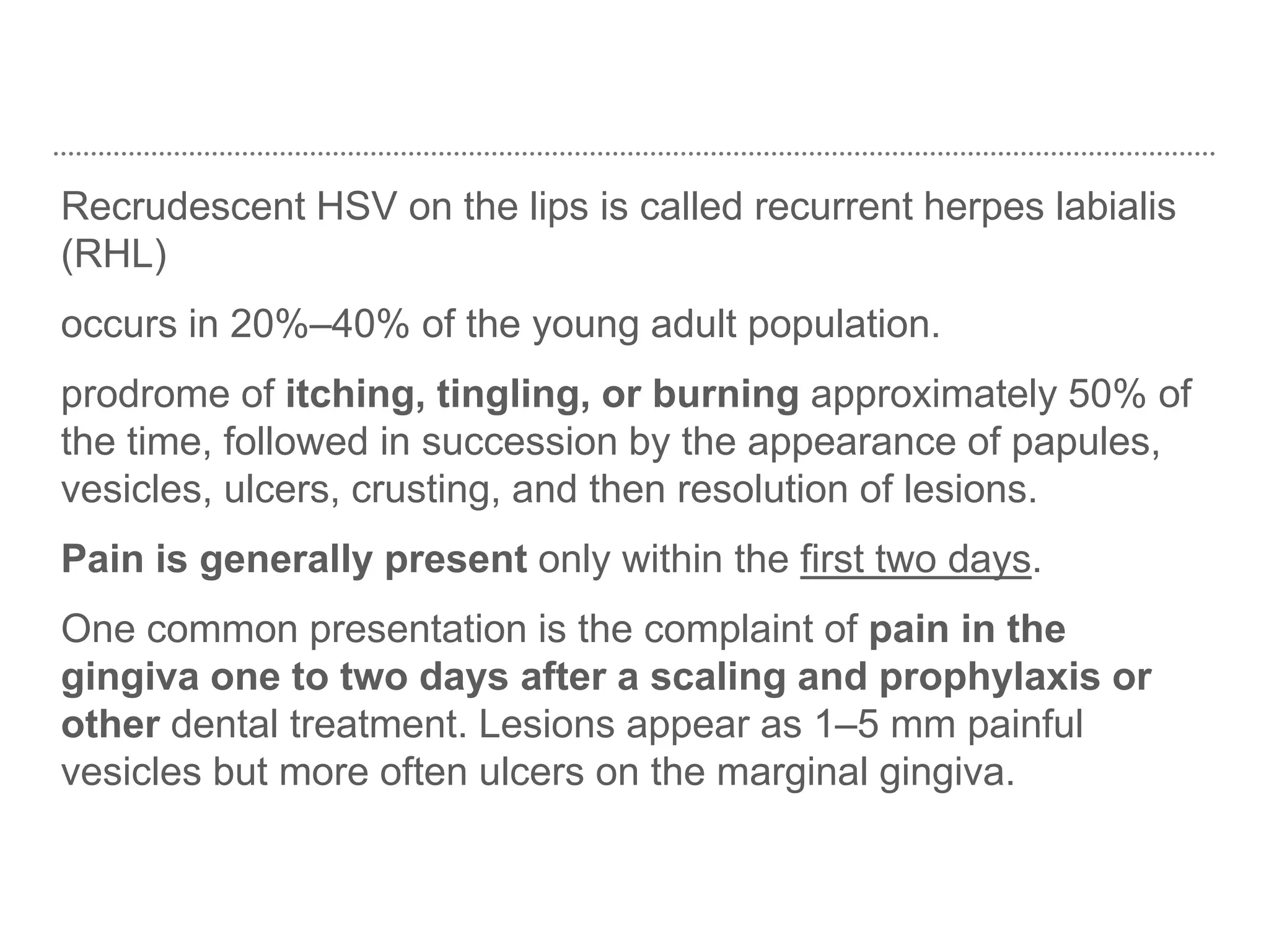 Herpes simplex in oral cavity | PPT