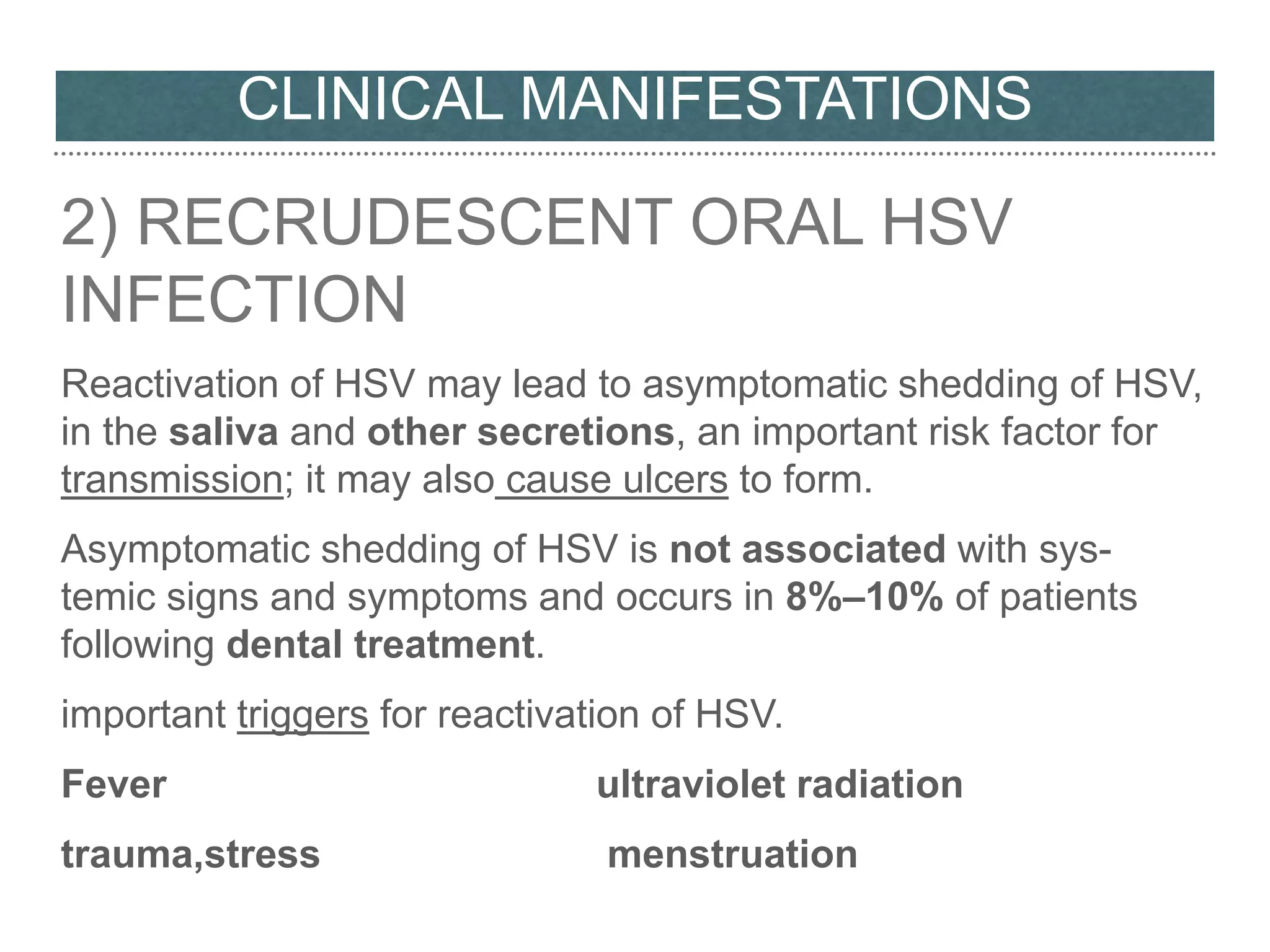 Herpes simplex in oral cavity | PPT