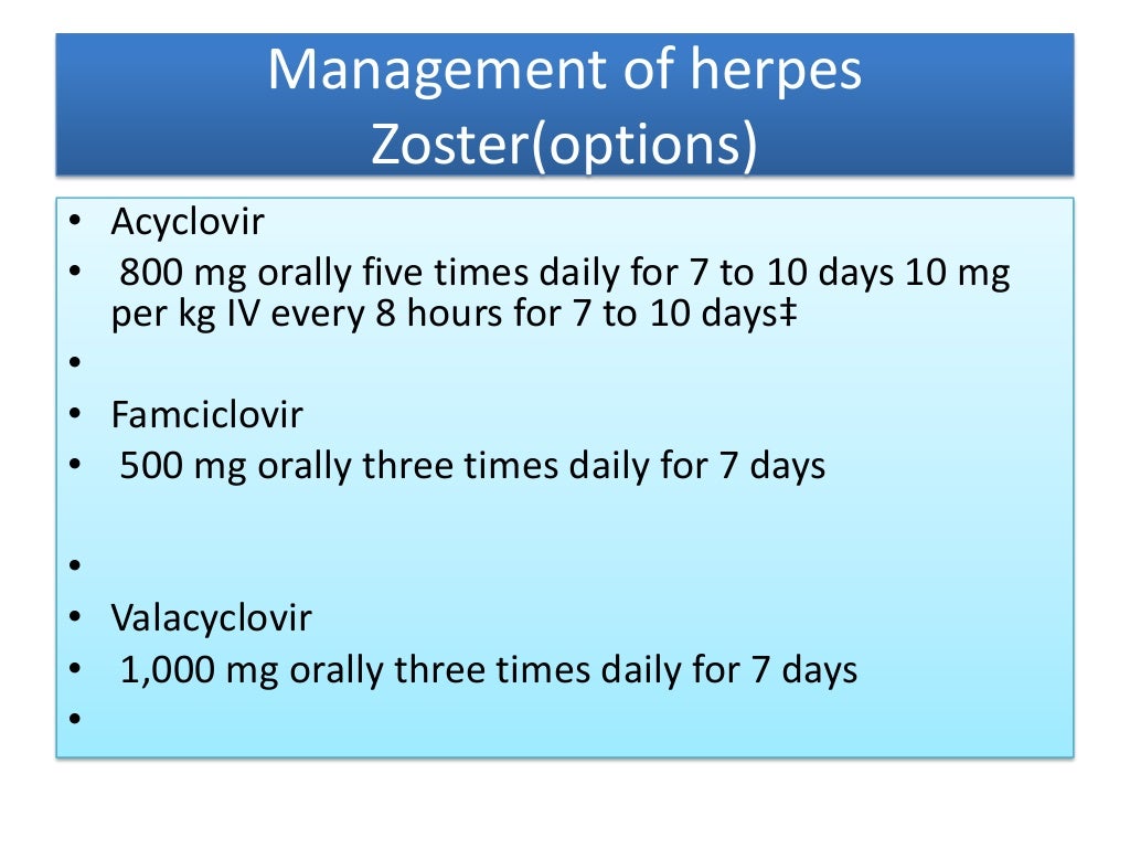 Atypical Disseminated Herpes Zoster Management Guidelines