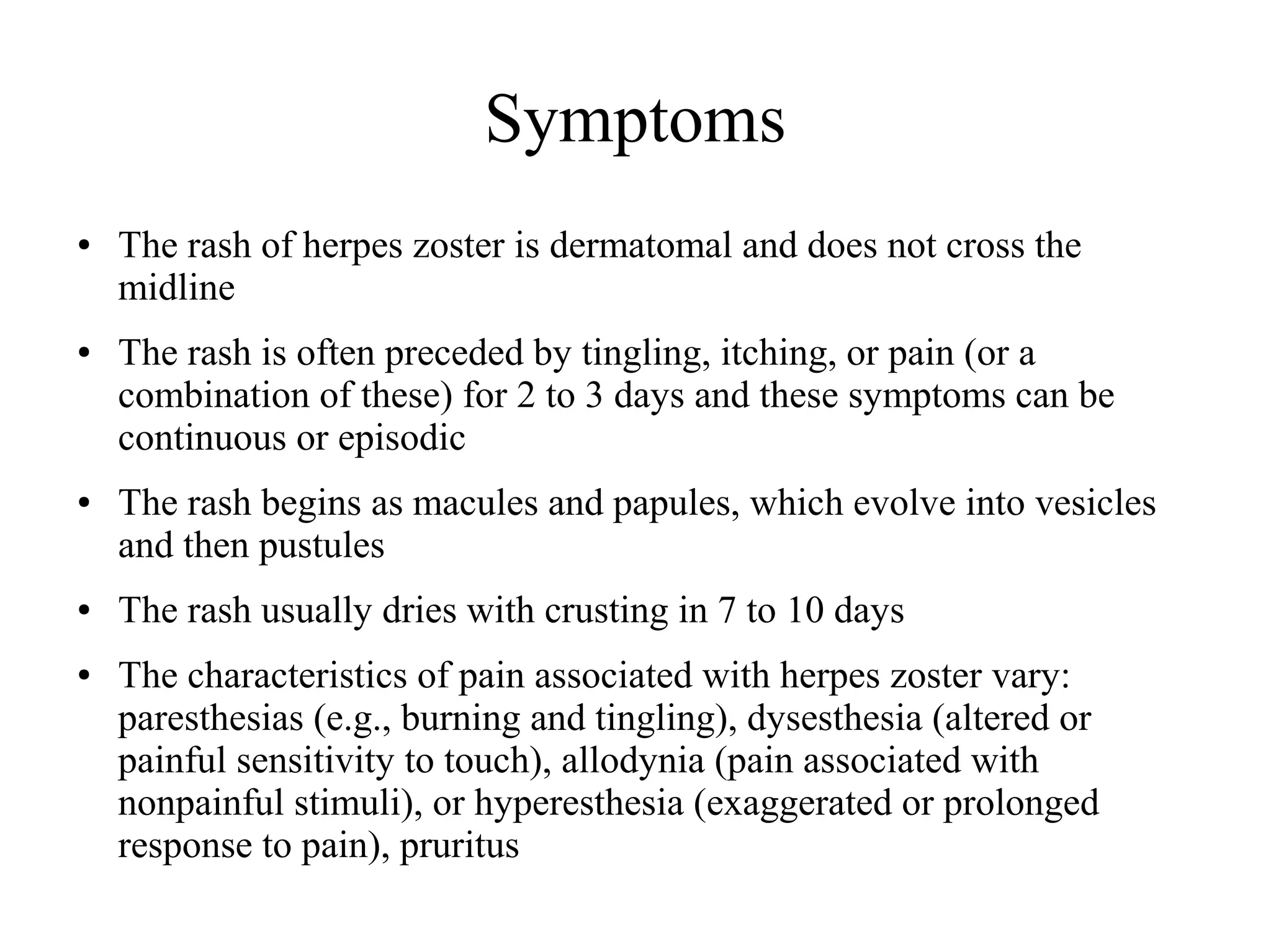 Herpes Zoster | ODP
