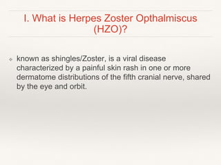 Herpes Zoster Ophthalmicus | PPTX