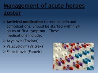 Herpes zoster | PPTX