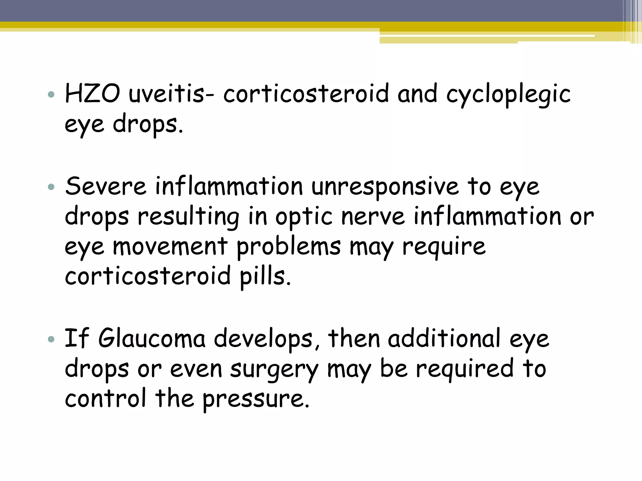 Herpes zoster ophthalmicus | PPTX