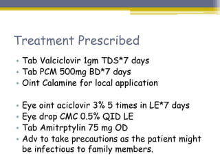 Herpes zoster ophthalmicus | PPTX