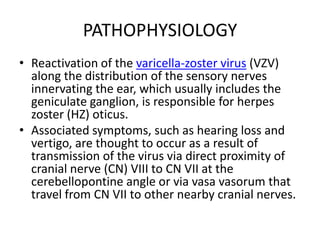 Herpes zoster oticus | PPTX