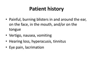 Herpes zoster oticus | PPTX