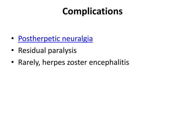 Herpes zoster oticus | PPTX | Ear, Nose and Throat Conditions ...