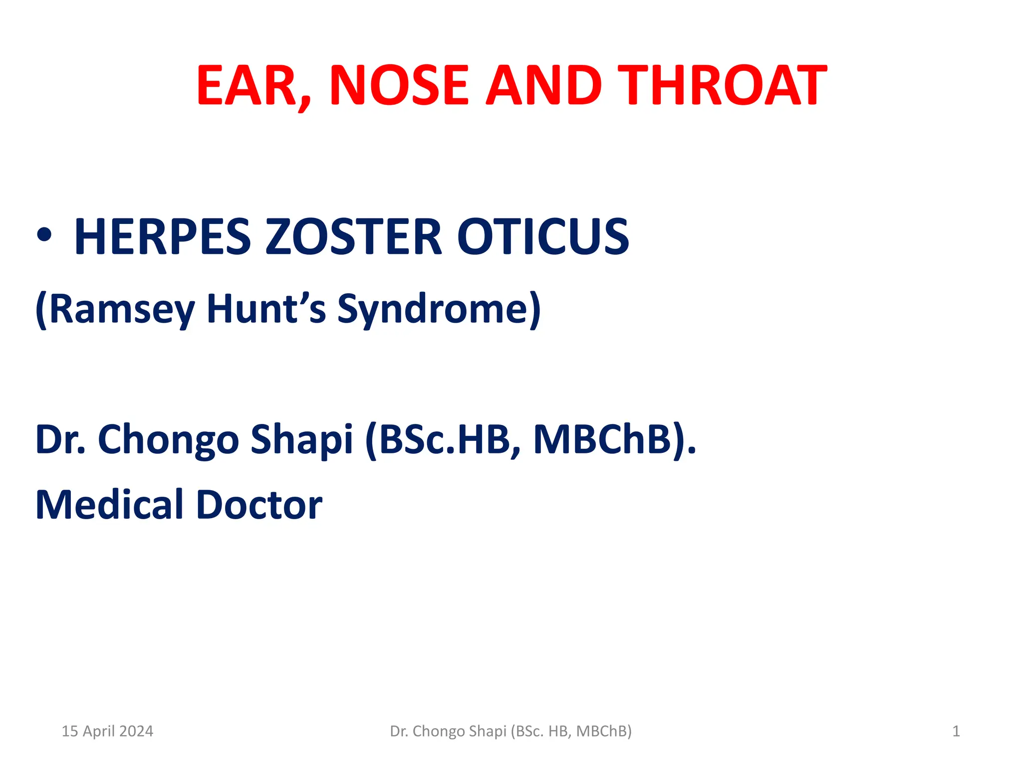 HERPES ZOSTER OTICUS (Ramsey Hunt's Syndrome).. By Shapi.pdf