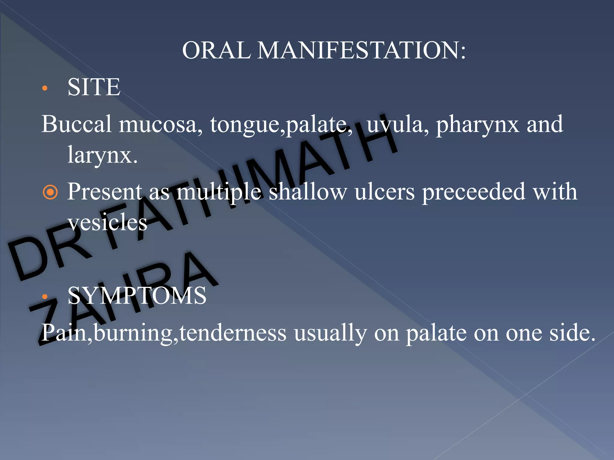 Herpes zoster ppt | PPTX