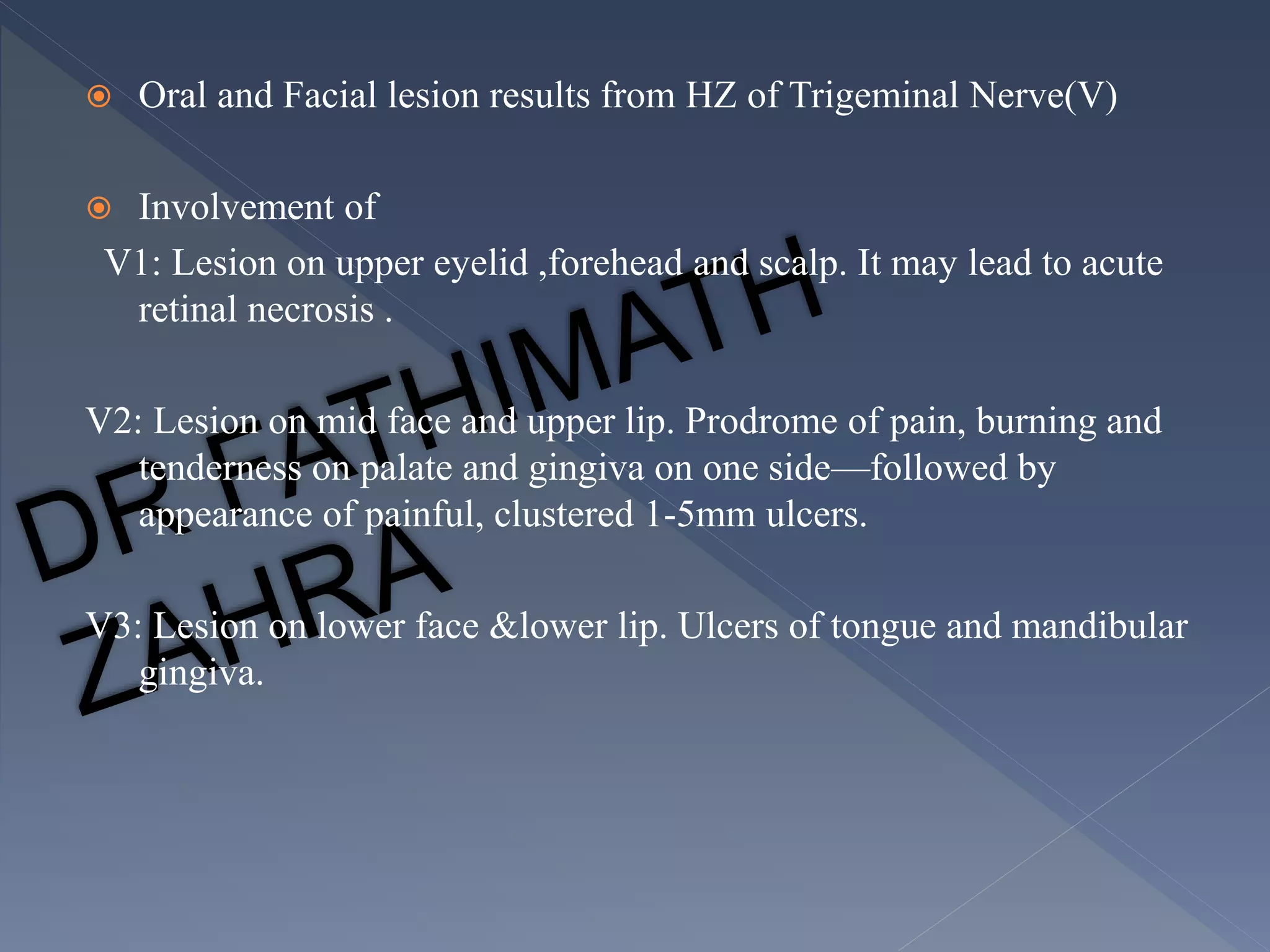 Herpes zoster ppt | PPTX