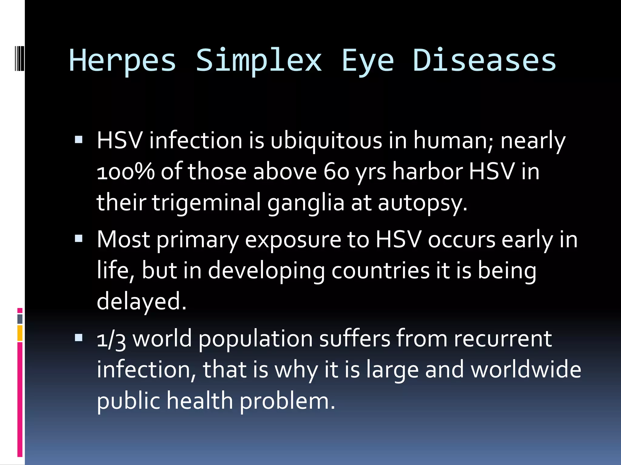 herpes simplex ocular diseases | PPTX
