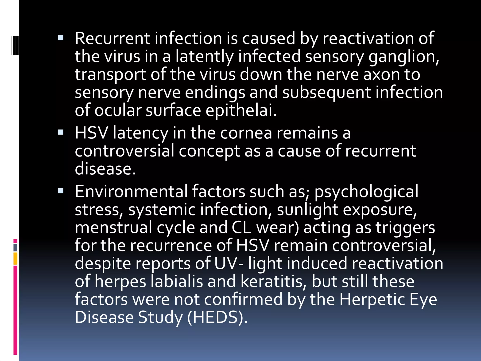 herpes simplex ocular diseases | PPTX