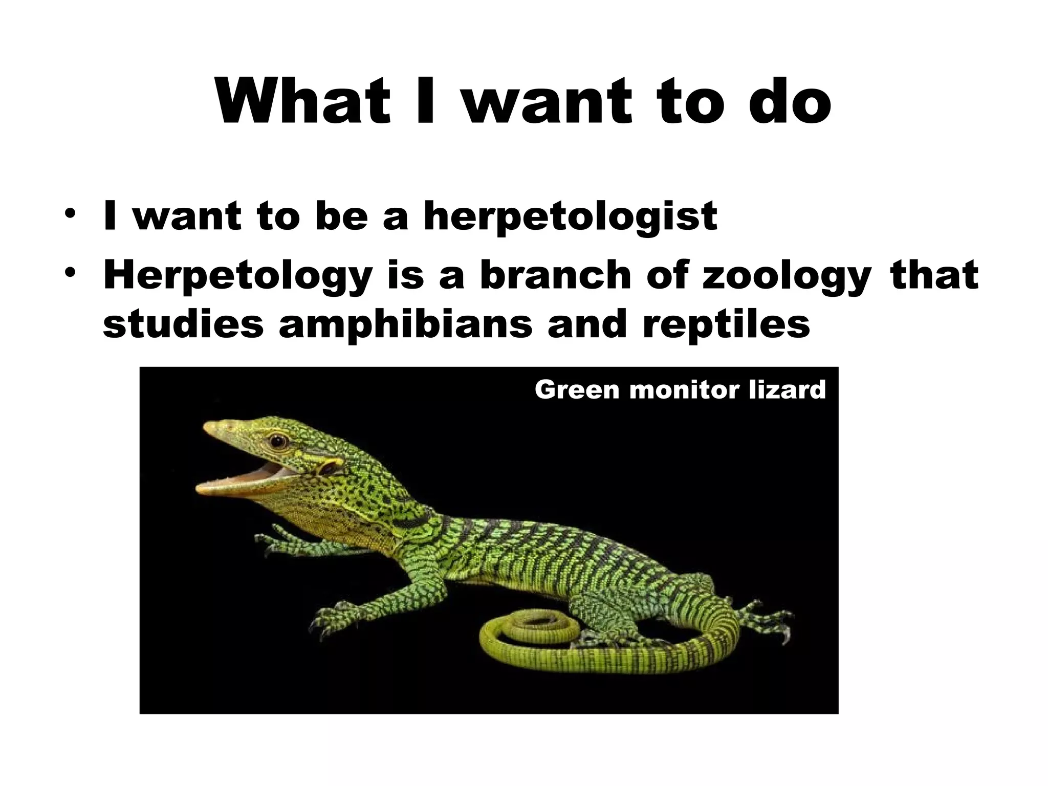 Herpetologist david rafael lipovac 8.e | PPT