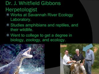 Herpetologist project reading | PPT
