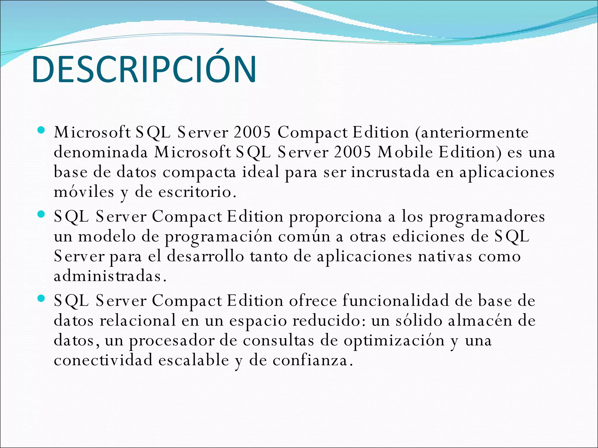 Sql Server Compact Edition Ppt