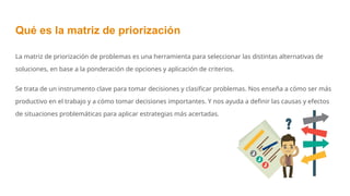 Diagrama de afinidad y Matriz de priorización | PPTX