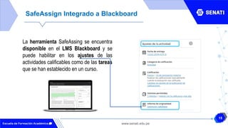 HERRAMIENTA SAFEASSIGN EN BLACKBOARD. pptx | PPTX