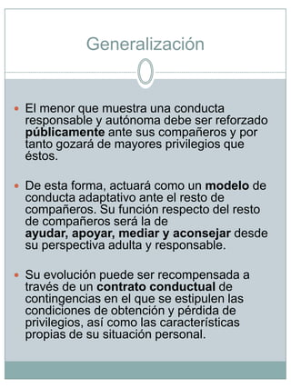 Generalizacion del proceso educativo | PPTX