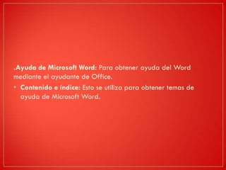 Herramientas de word | PPTX