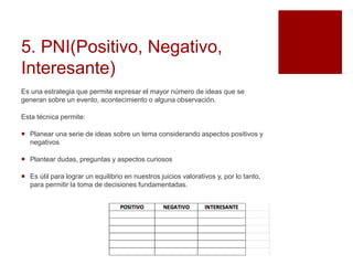 Herramientas para desarrollar la creatividad | PPTX