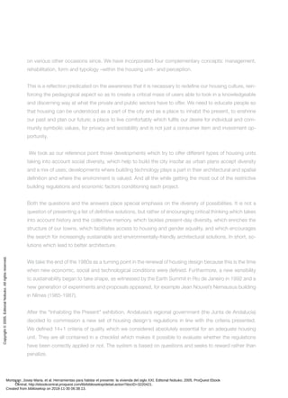 Herramientas para habitar_el_presente_la_vivienda | PDF