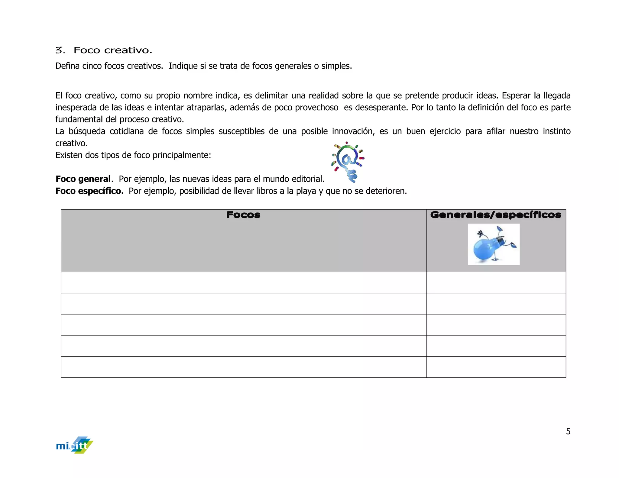 EJERCICIOS DE CREATIVIDAD | PDF