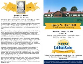 James N Herr Hall Dedication Program | PDF