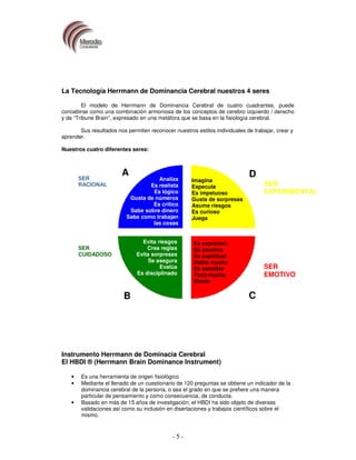 Herrmann brain dominance_instrument | PDF
