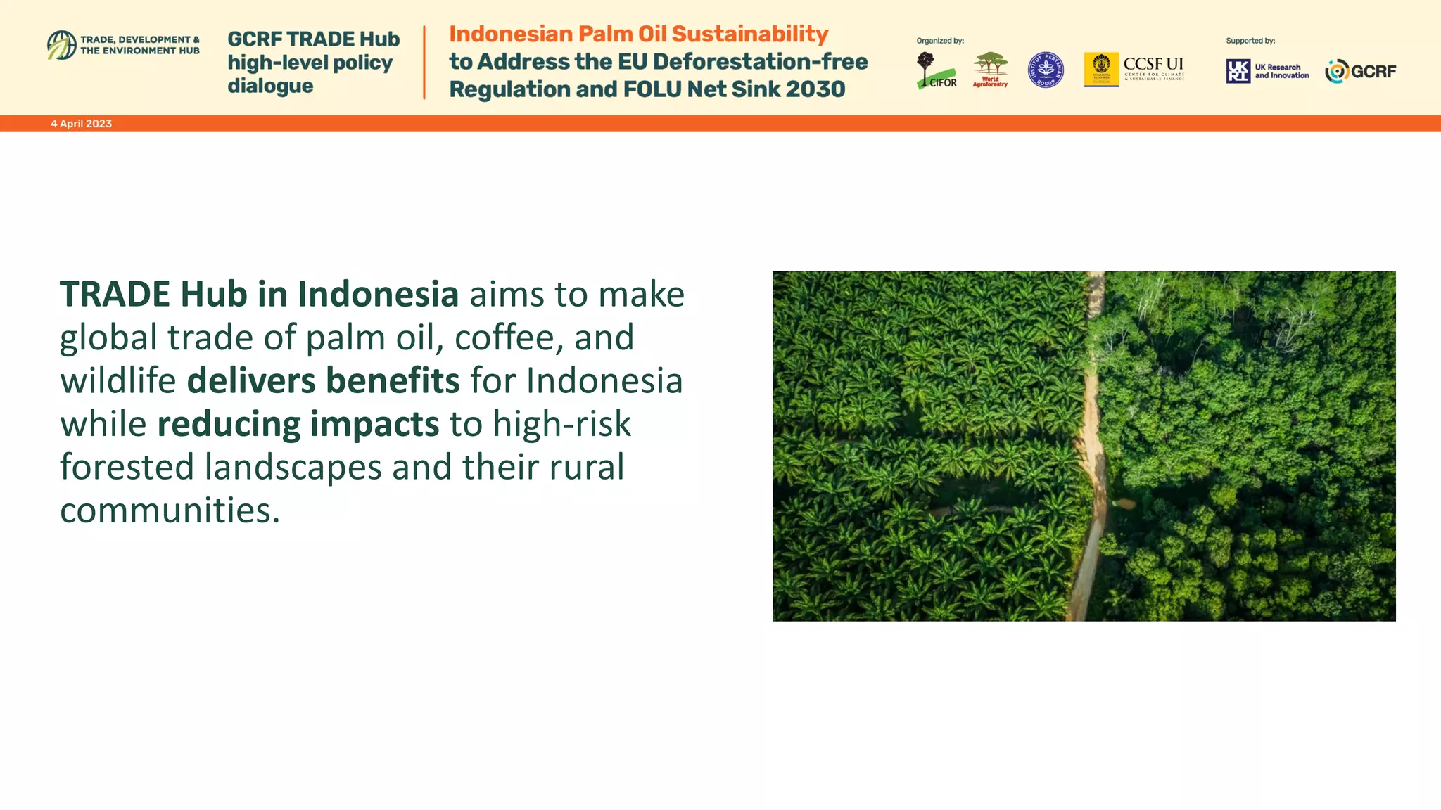 The GCRF Trade, Development and the Environment in Indonesia | PPT