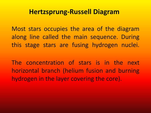 Hertzsprung russel diagram | PPSX | Physics | Science