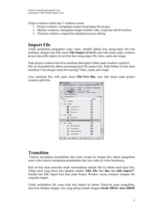Tutorial Adobe Premier Heryzal premiere | PDF
