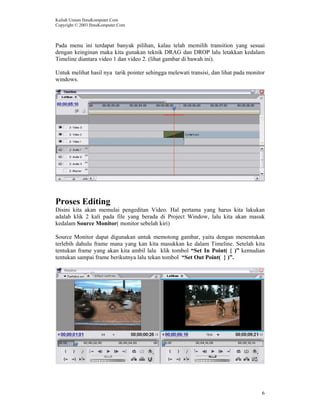Tutorial Adobe Premier Heryzal premiere | PDF
