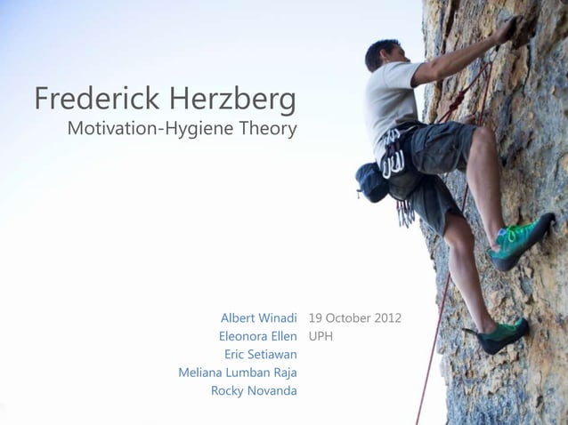 Frederick Herzberg - Two-factor Hygiene-Motivator Theory | PPTX