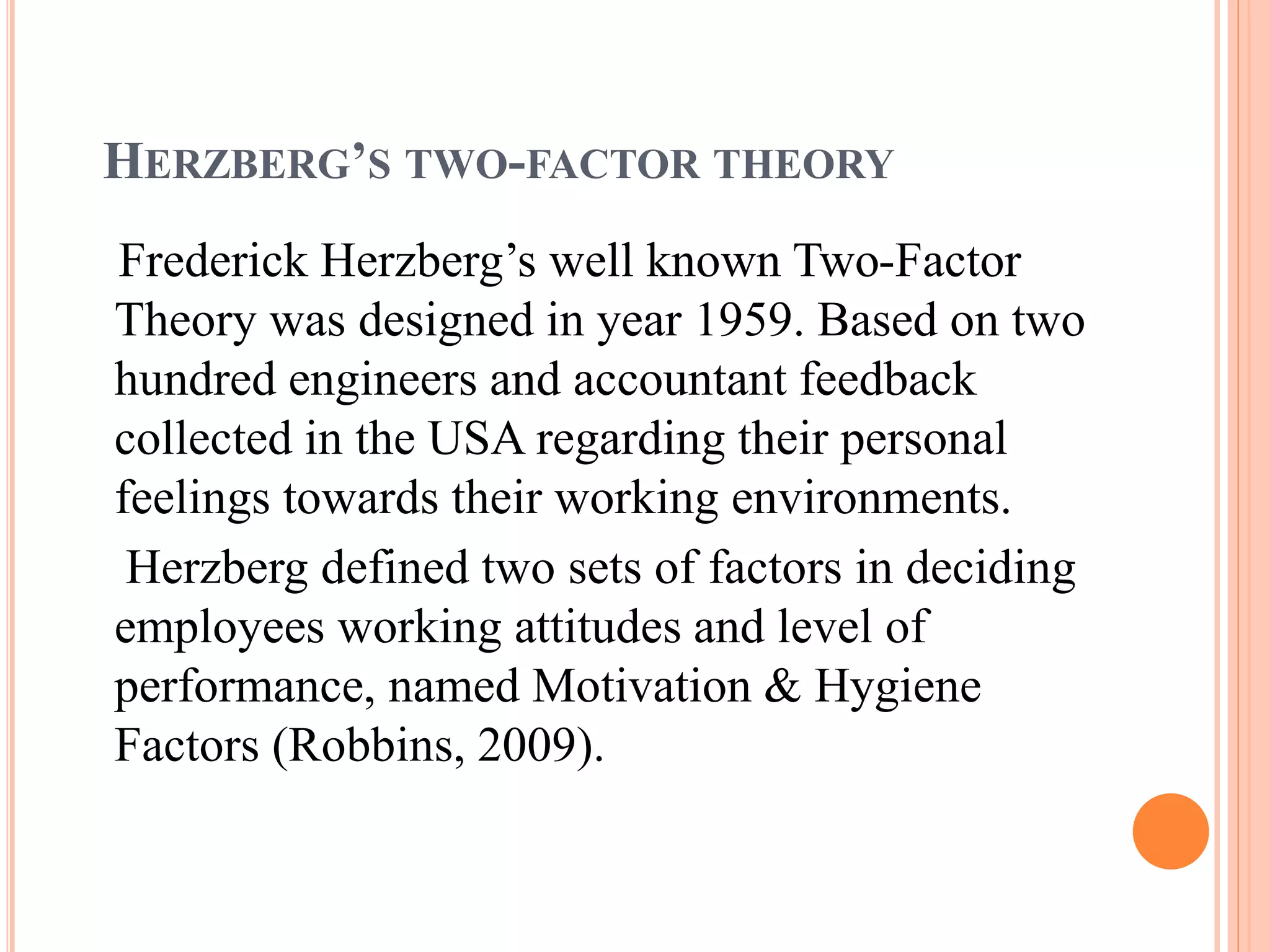 Herzberg’s two factor theory | PPTX