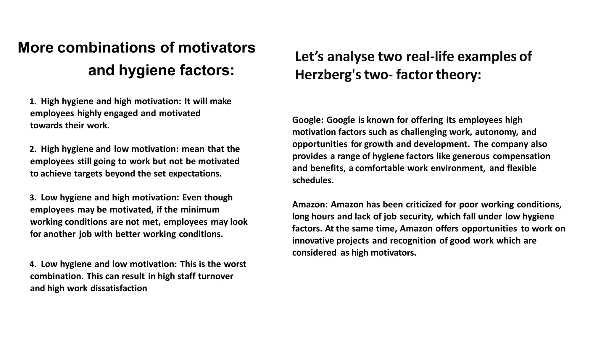 herzberg's two factor theory and differences between groups and teams ...