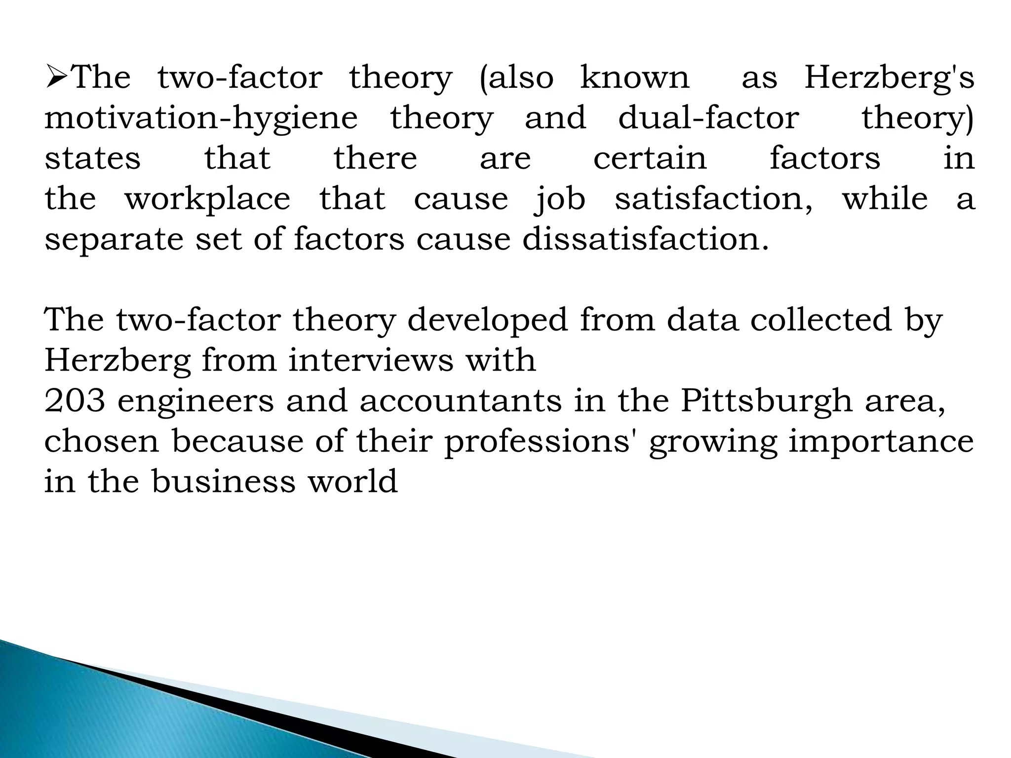 Herzberg two factor theory | PPTX