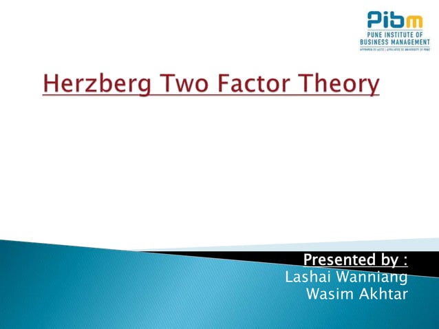 Herzberg two factor theory | PPTX