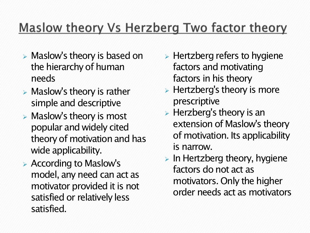 Herzberg two factor theory