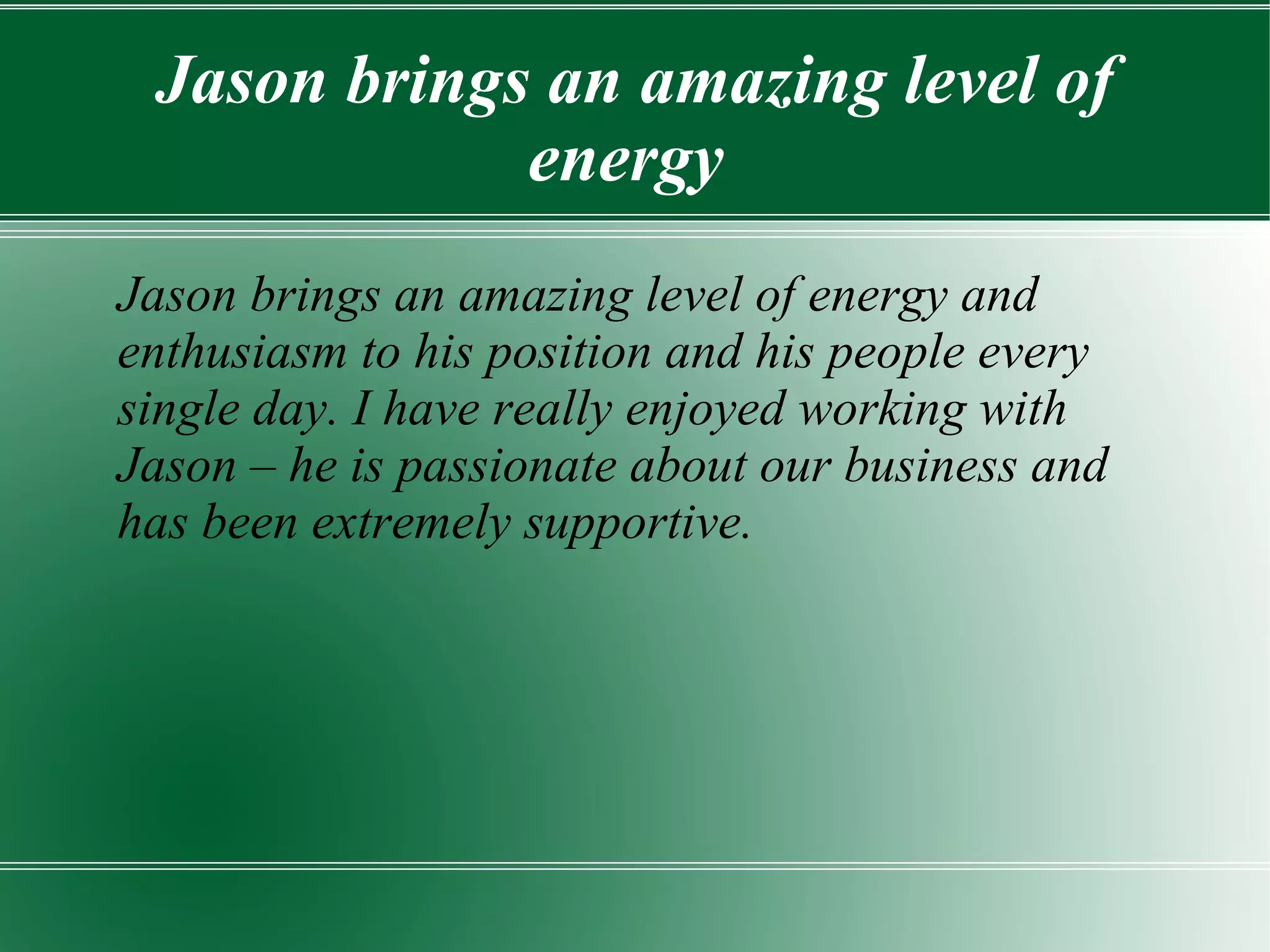 Herzing University’s Jason Morgan Enthusiasm | PPT