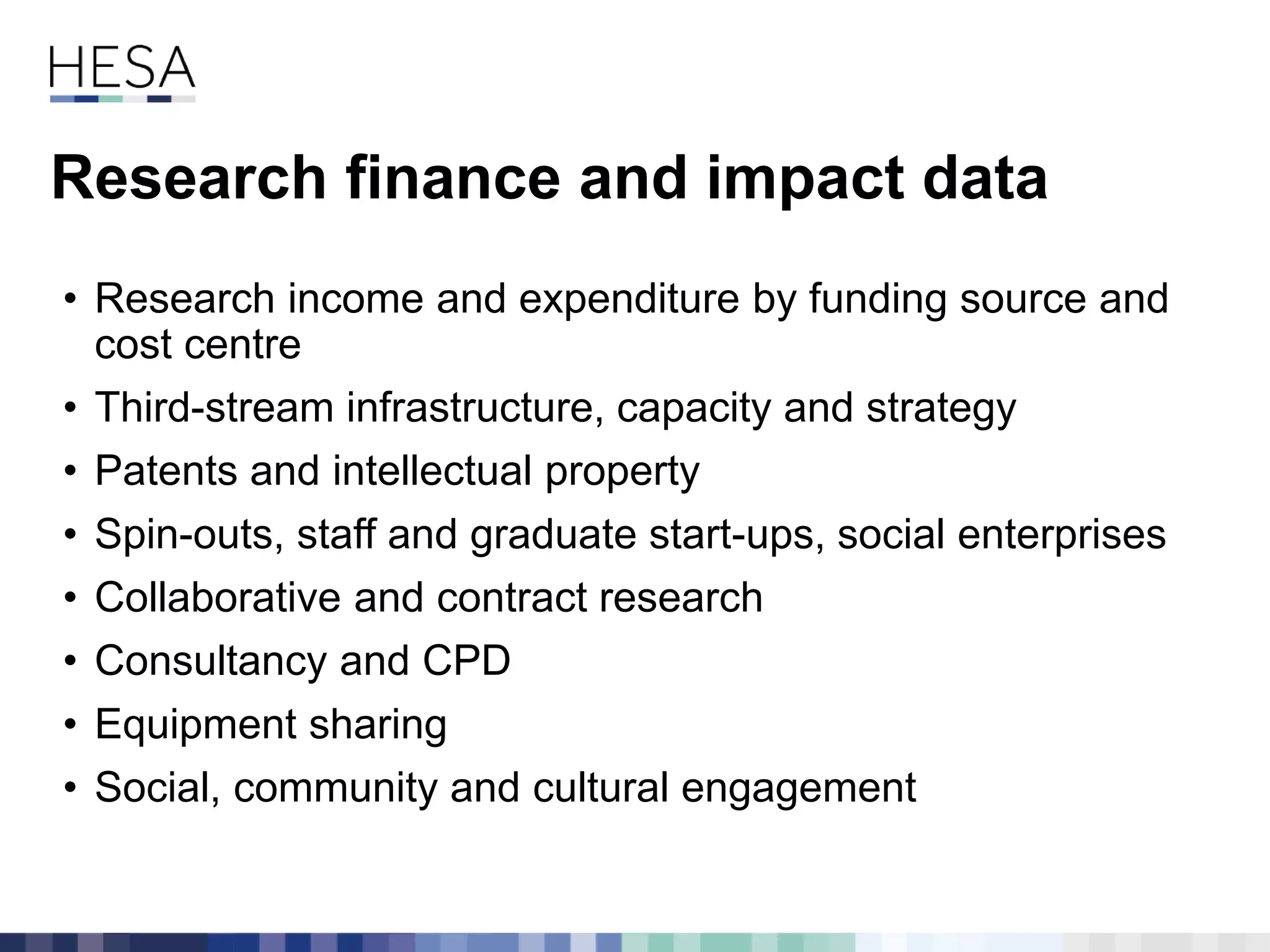 HESA data, describing research activity and #REF2021 | PPT