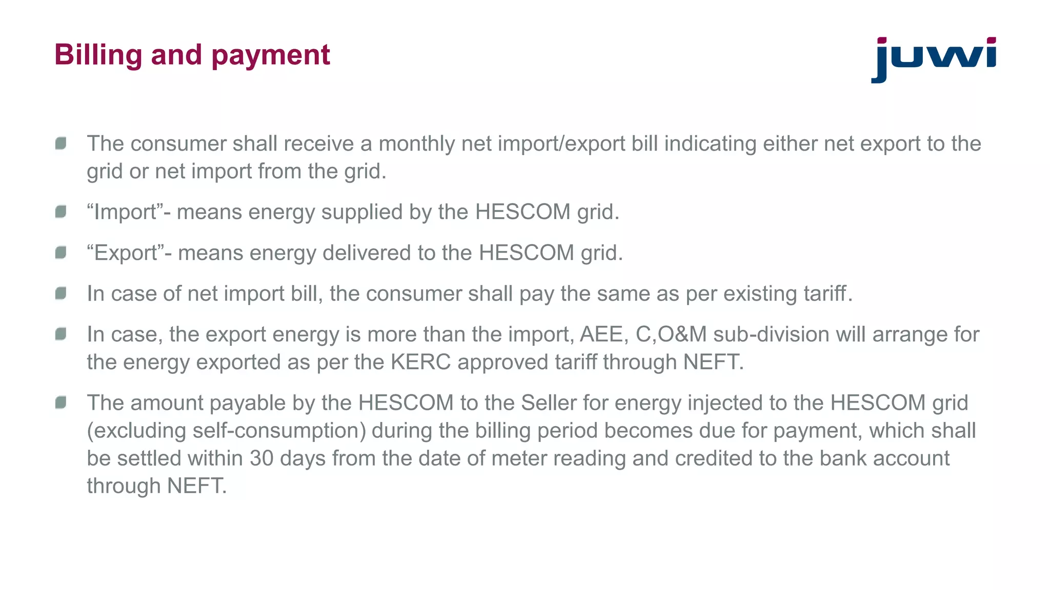 HESCOM roof top solar project guidelines | PDF