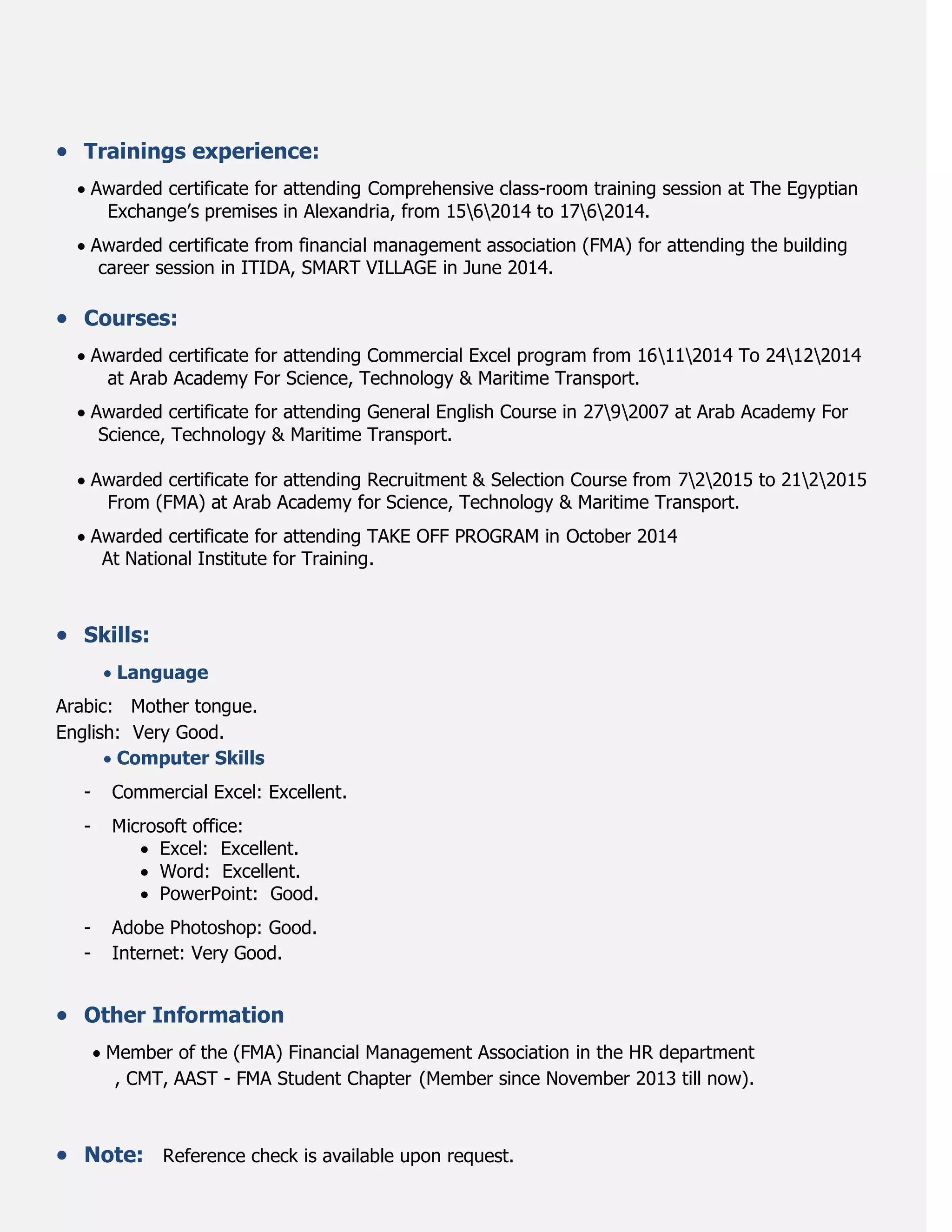 Hesham adel- resume | PDF