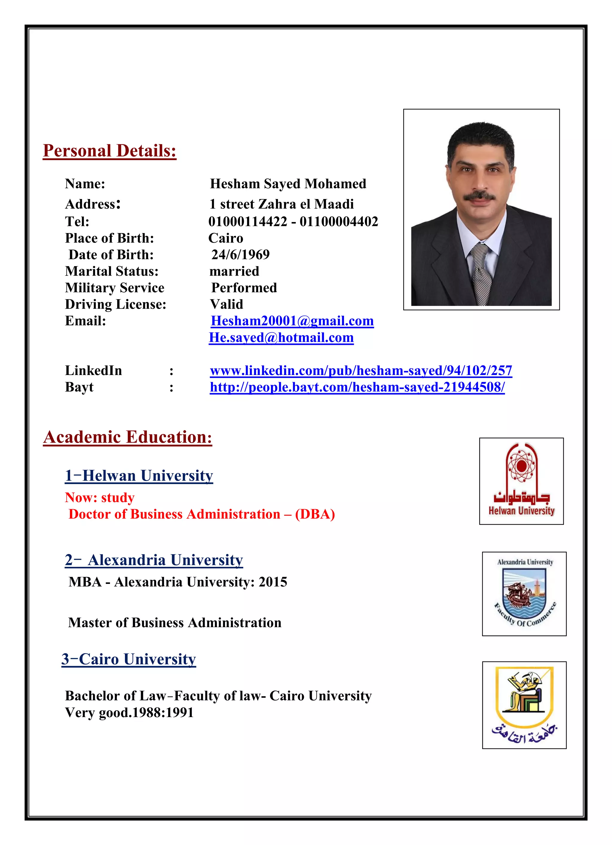 Hesham sayed ..sales dirctor | PDF