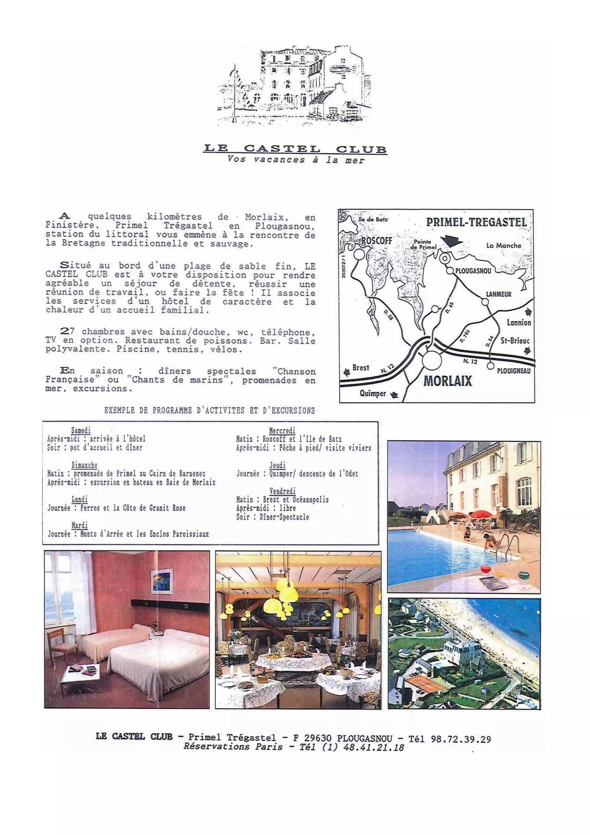 Le Castel Club, Primel Tregastel | PDF | Hotels and Motels | Travel Type