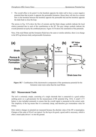 He spontaneous potential log | PDF