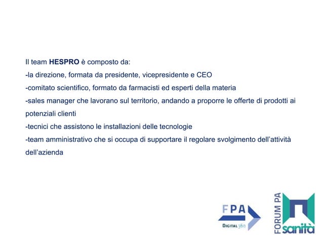 Gestione della terapia del paziente cronico - HESPRO | PPT